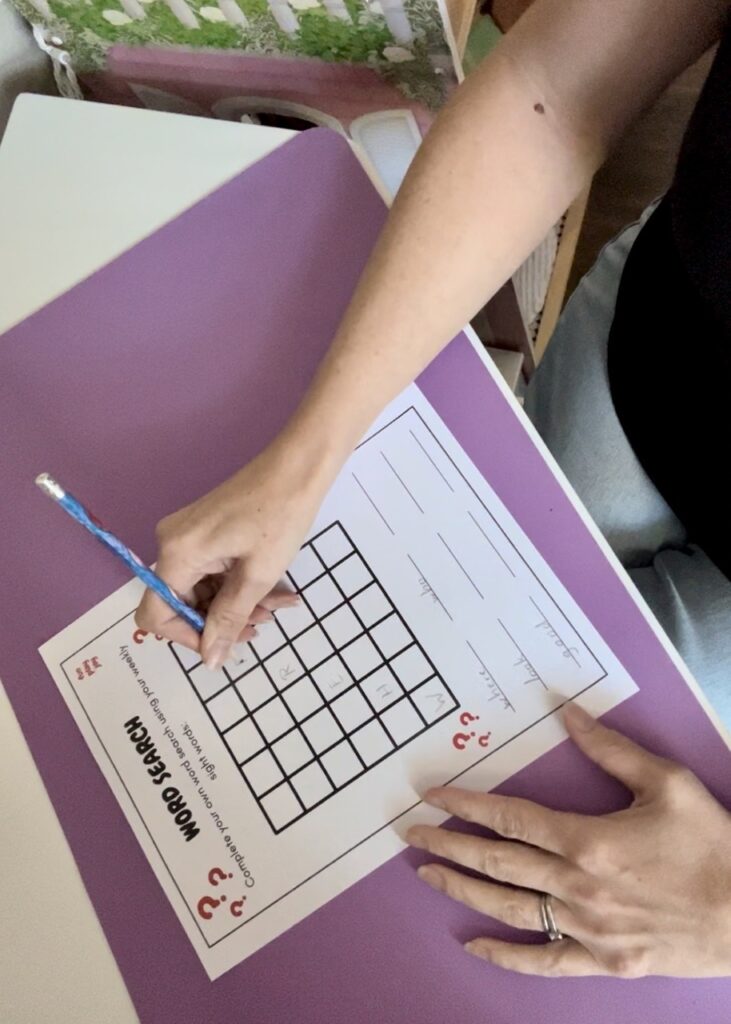 sight word search